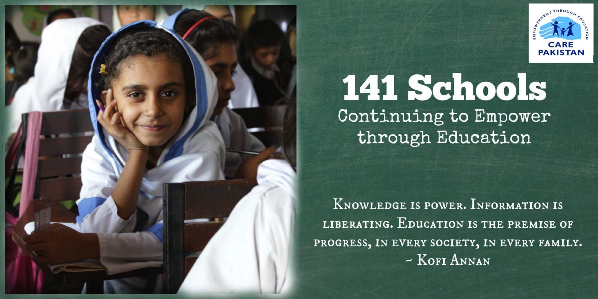 141 Schools for 141 Lives – Care Pakistan